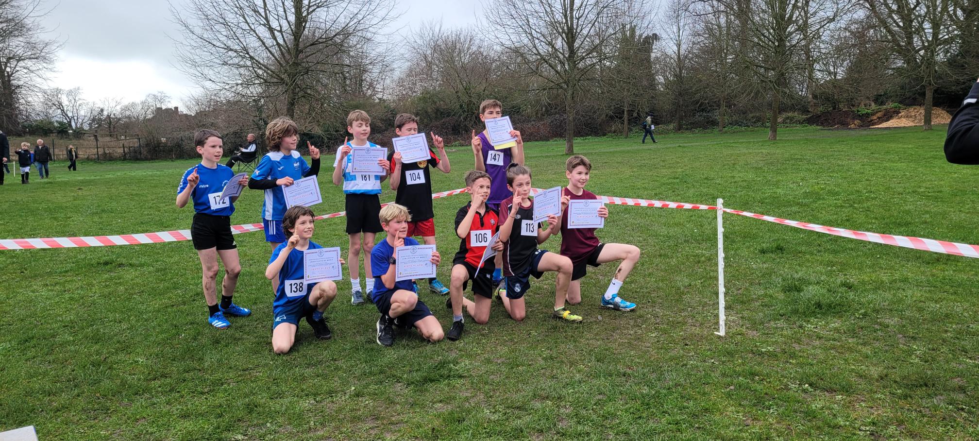 Piers Comes 7th in Surrey Schools Cross Country - Caterham Prep