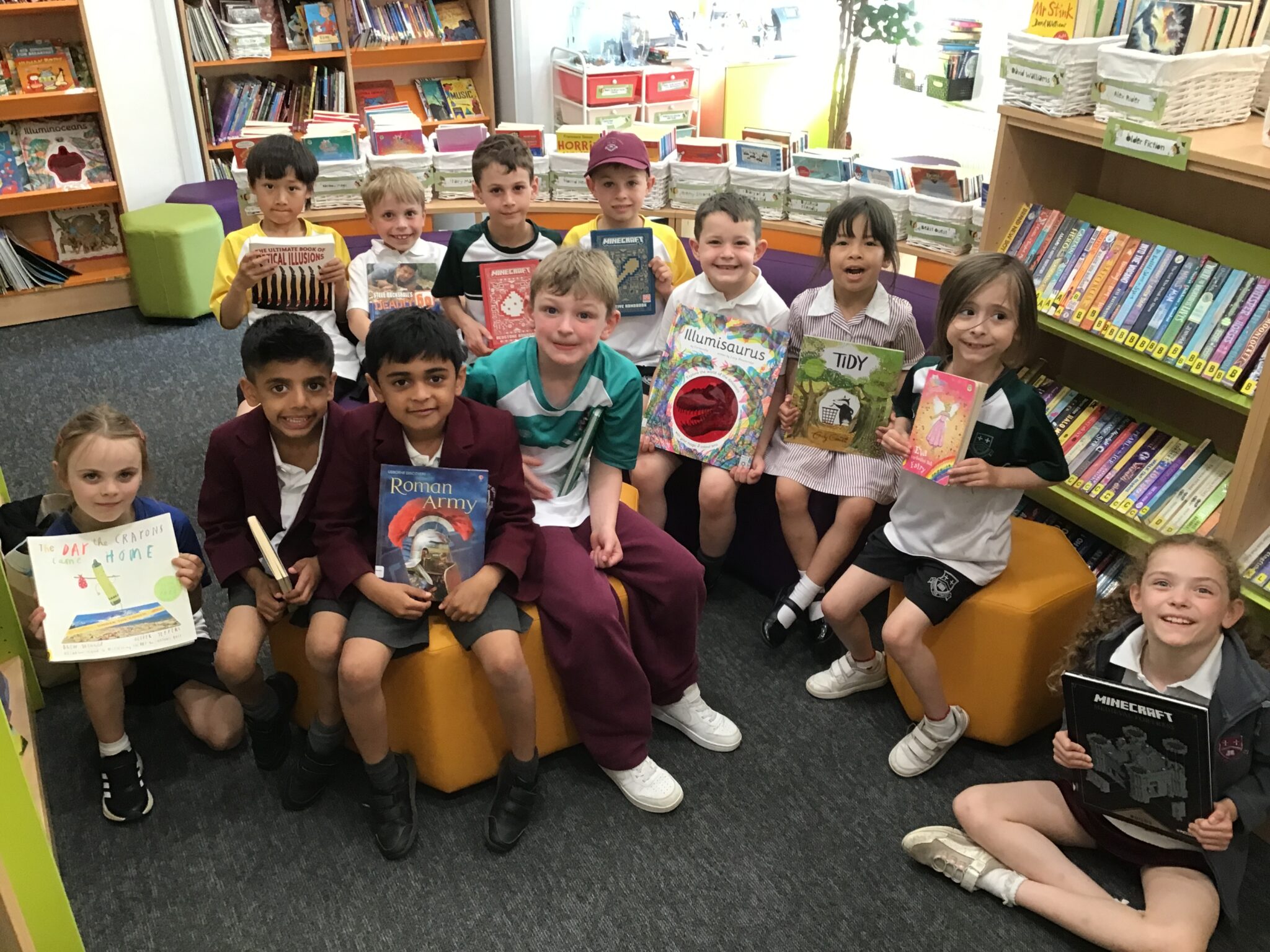 Enjoying Reading at Pre-prep Library Club - Caterham Prep